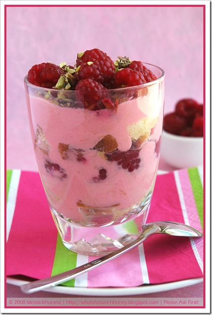 What's For Lunch Honey?: Pretty In Pink: Rhubarb Raspberry Trifle